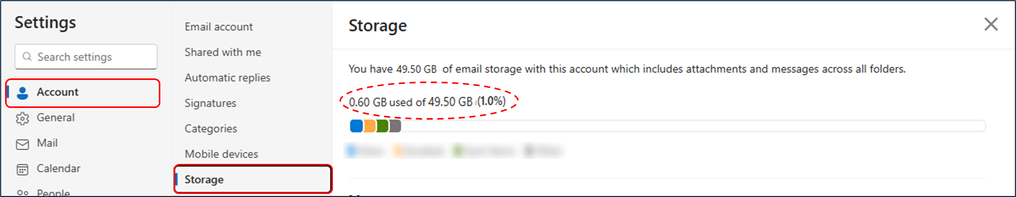 How to Check the Storage Usage of a Shared Mailbox. – THERS Account ...