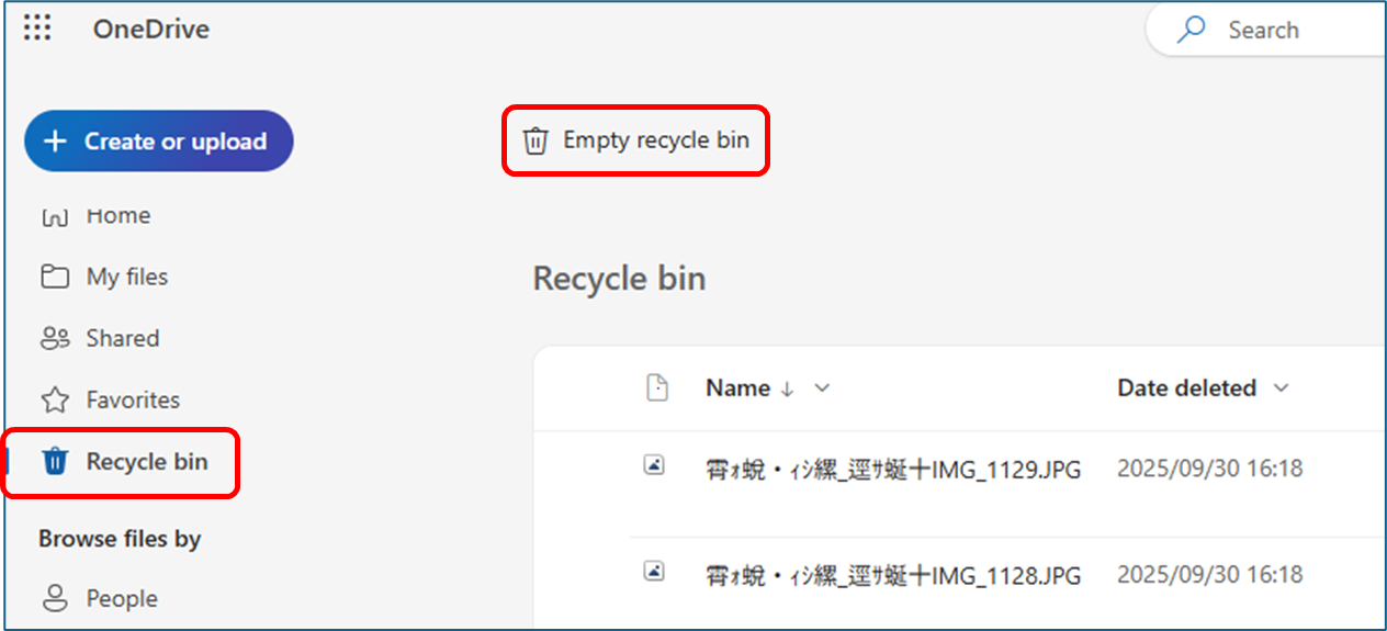 How to delete data from OneDrive – THERS Account Help Center