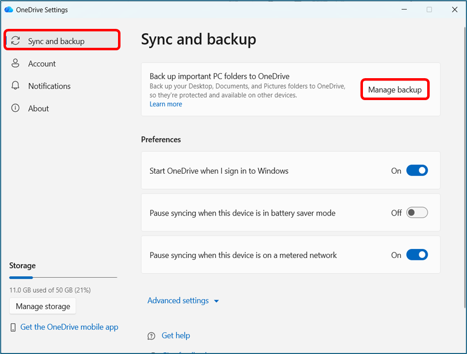 How to set up PC backup using OneDrive. – THERS Account Help Center