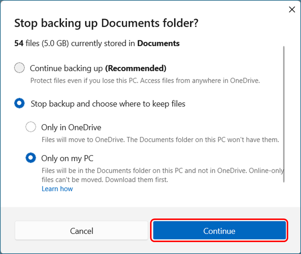 How to set up PC backup using OneDrive. – THERS Account Help Center