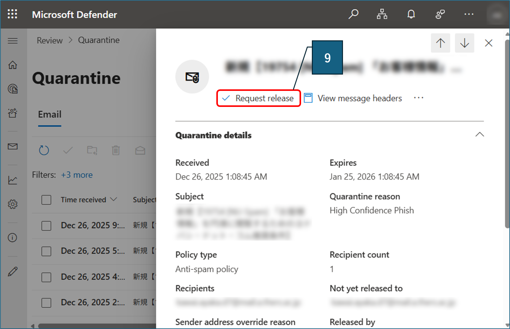How to Check Quarantined Emails. – THERS Account Help Center