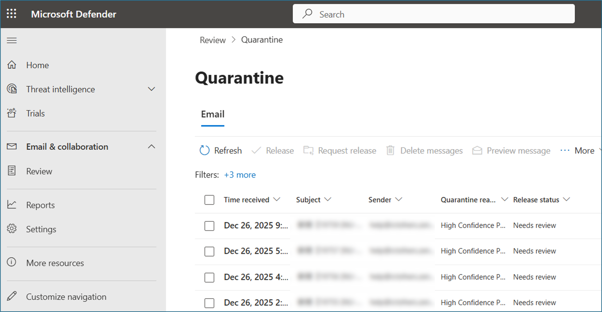 How to Check Quarantined Emails. – THERS Account Help Center